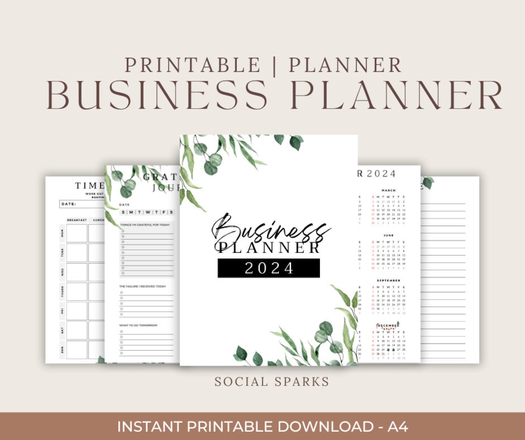 Printable Business Planner Pages Digital Business Planner Financial ...