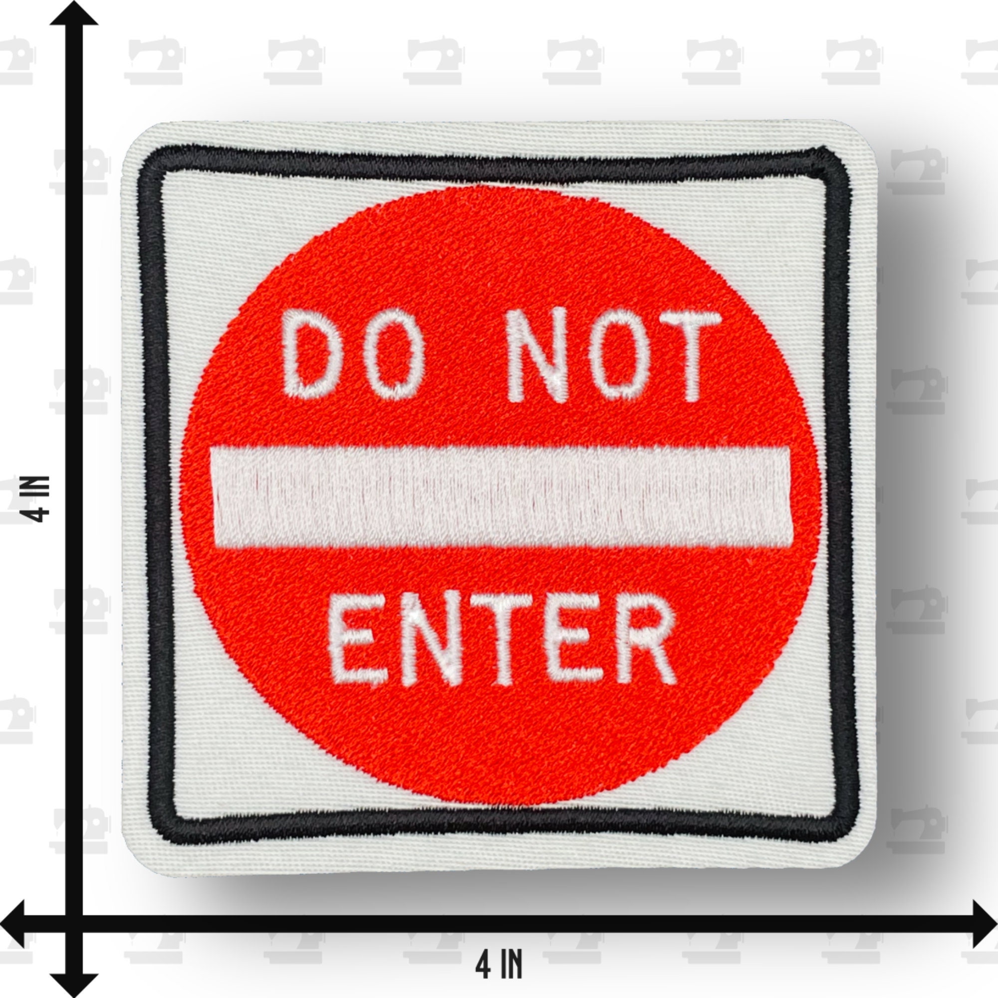 Do Not Enter Road Sign Patch - Etsy