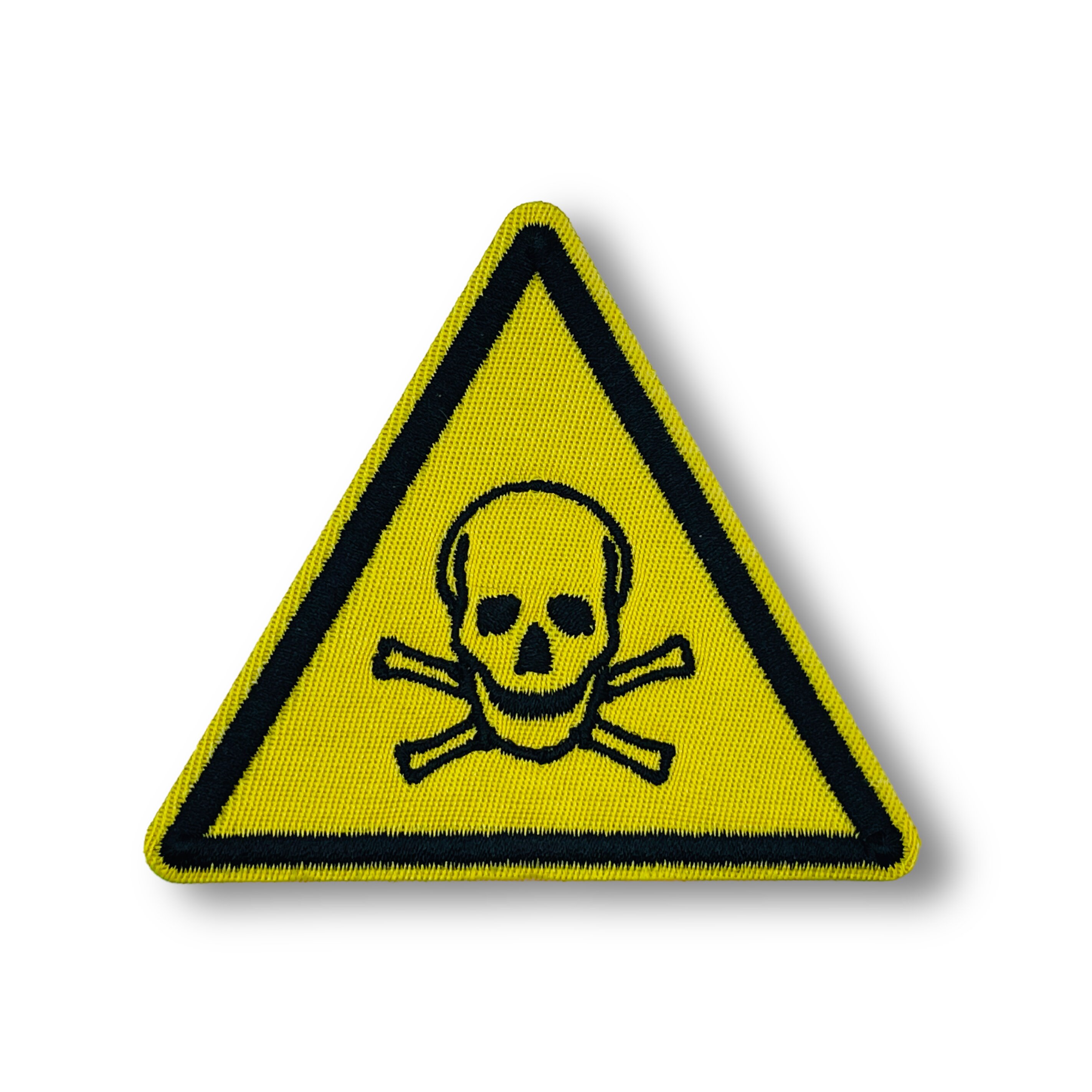 Toxic Waste Skull Warning Sign Patch - Etsy