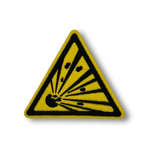 Explosives Warning Sign Patch - Etsy