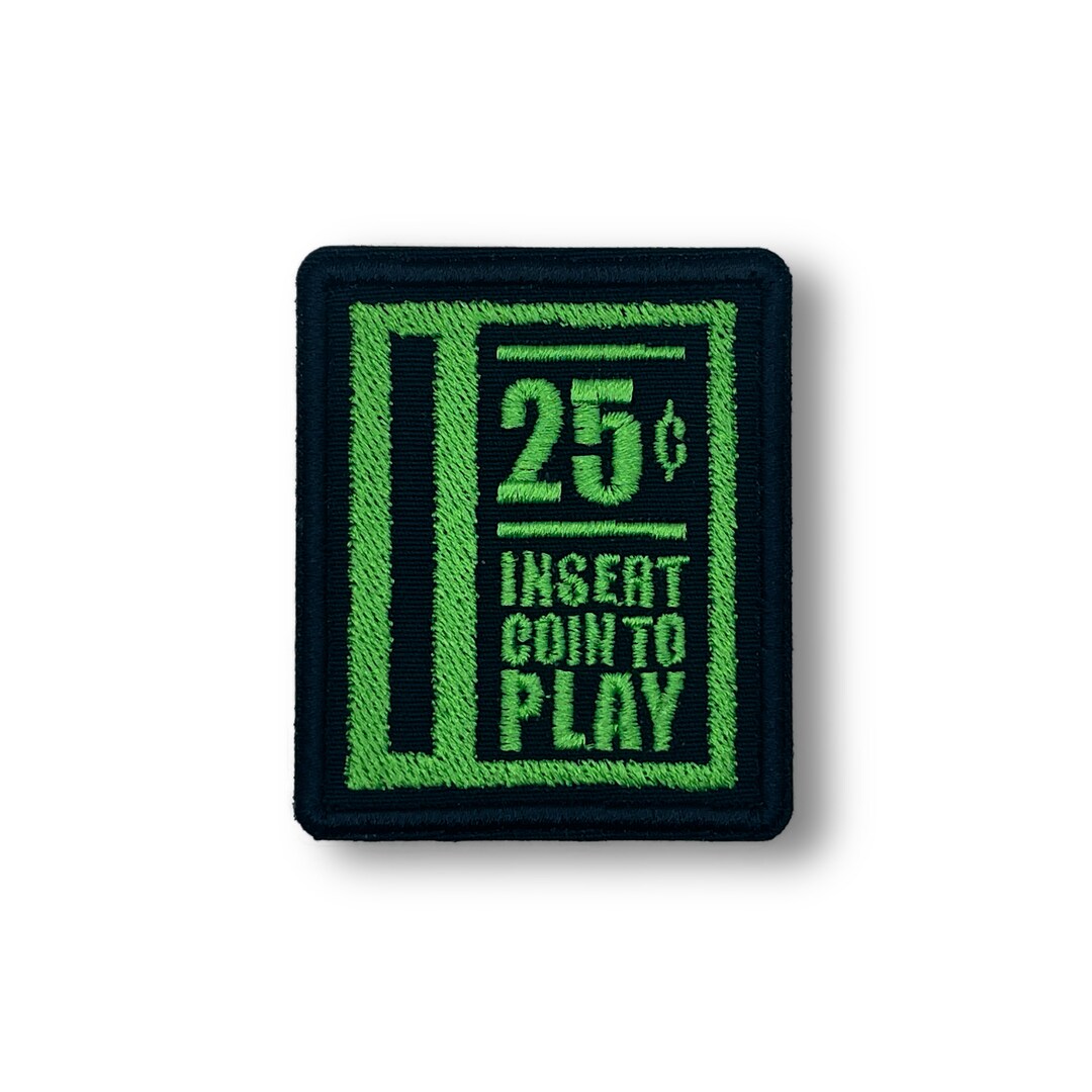 Arcade Coin Slot Patch | Insert Coin to Play - Etsy
