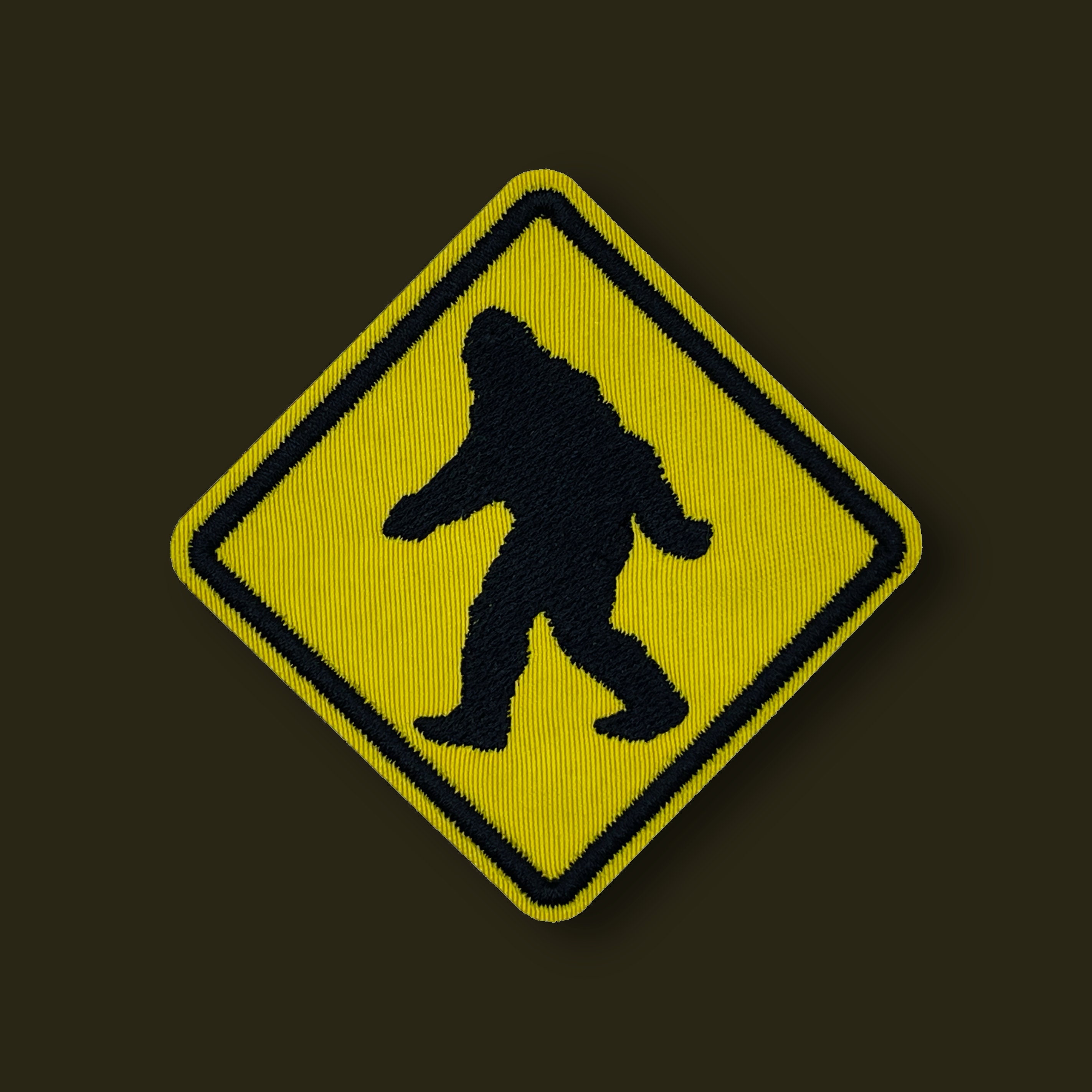 Bigfoot Crossing Road Sign Patch - Etsy