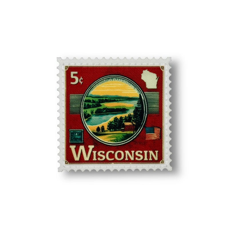 Vintage Wisconsin Stamps - Etsy UK