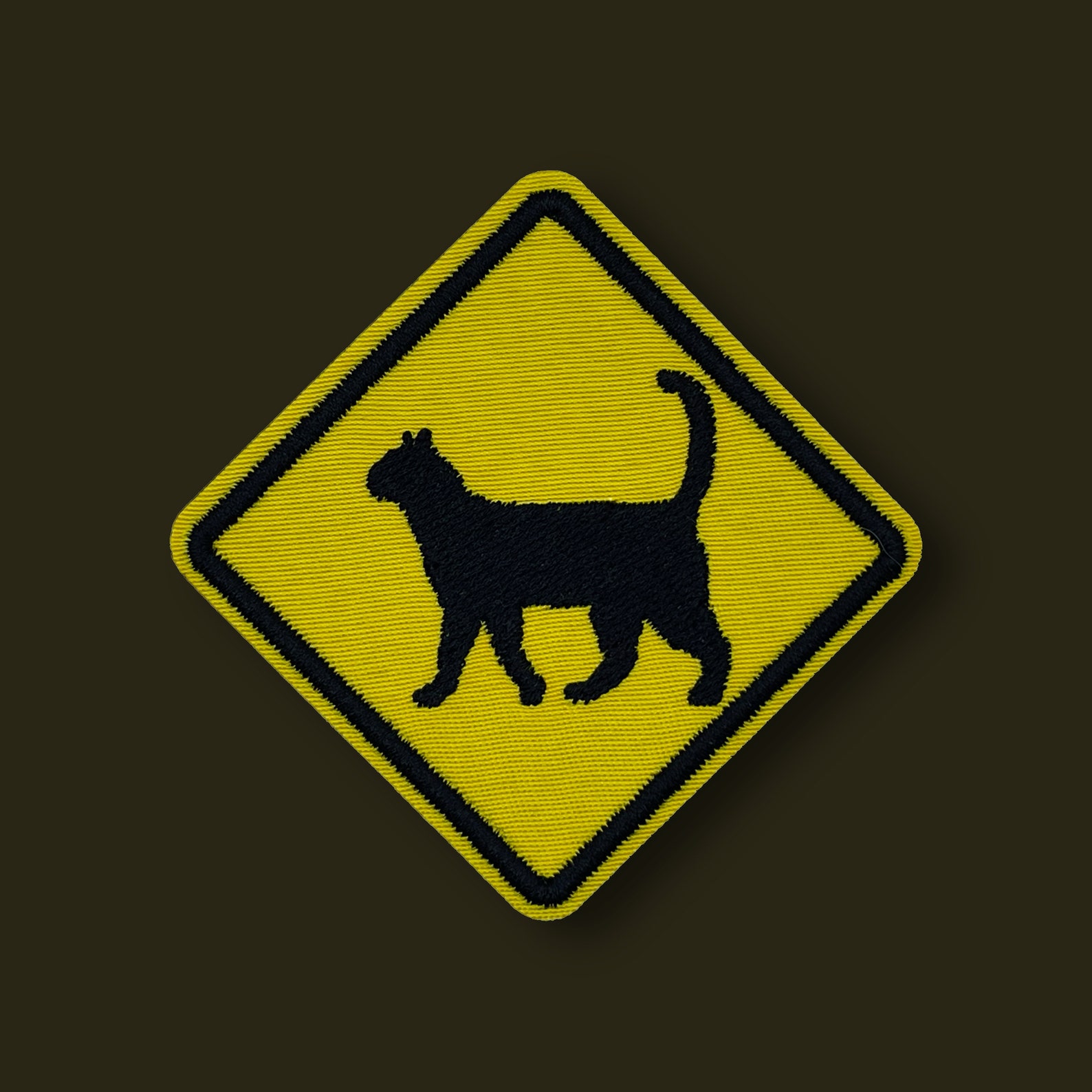 Cat Crossing Road Sign Patch - Etsy