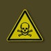Toxic Waste Skull Warning Sign Patch - Etsy