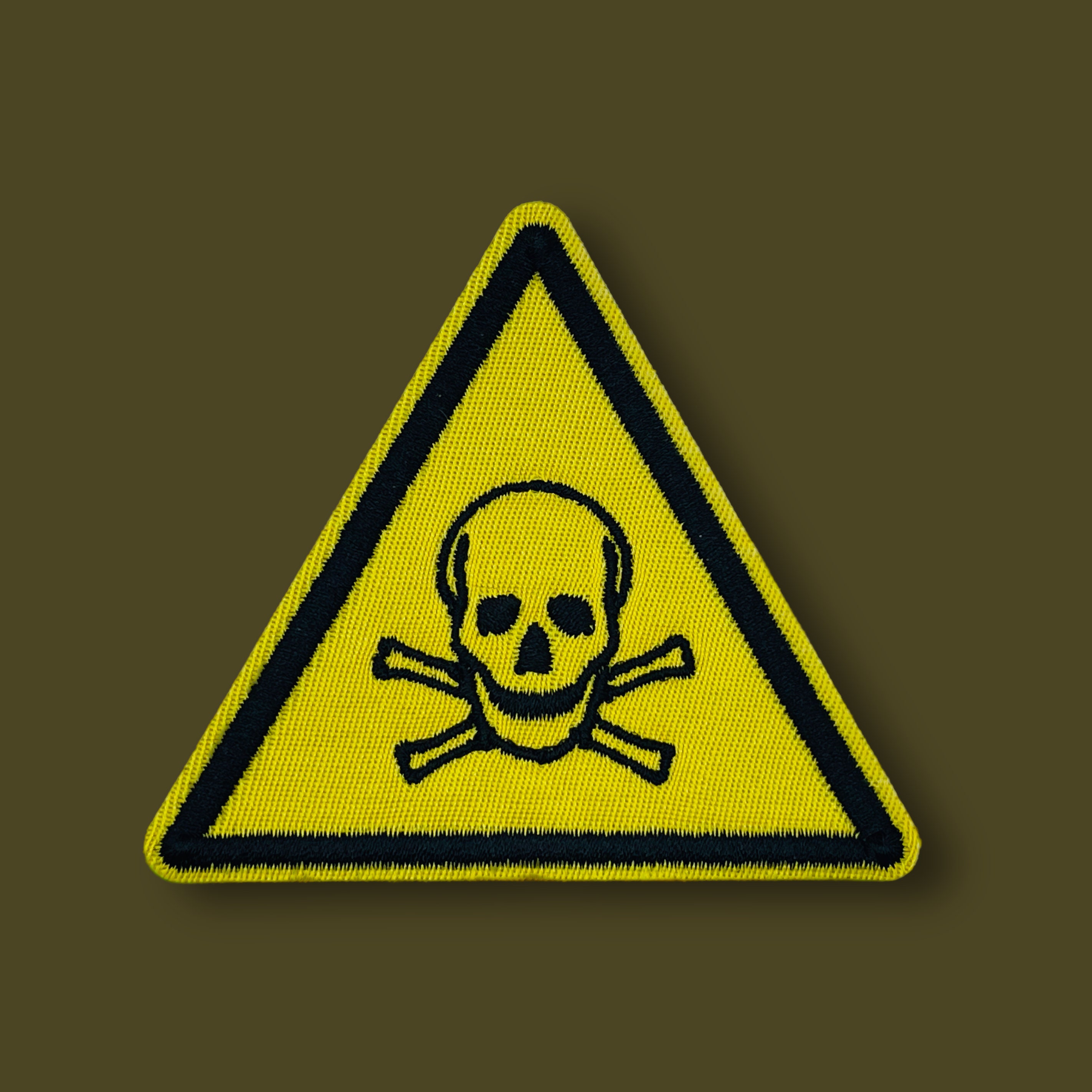 Toxic Waste Skull Warning Sign Patch - Etsy