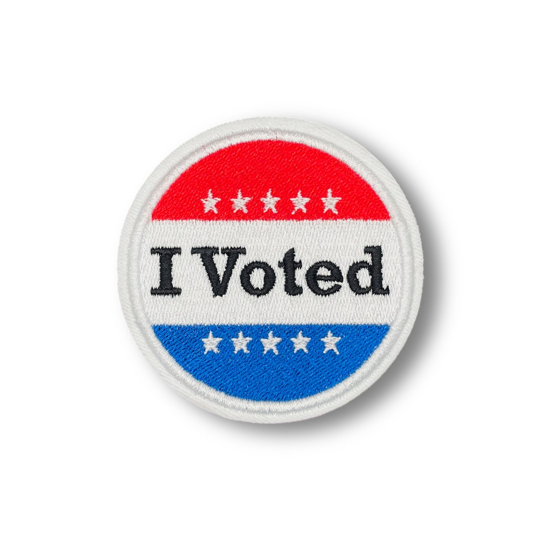 I Voted Sticker Patch - Etsy