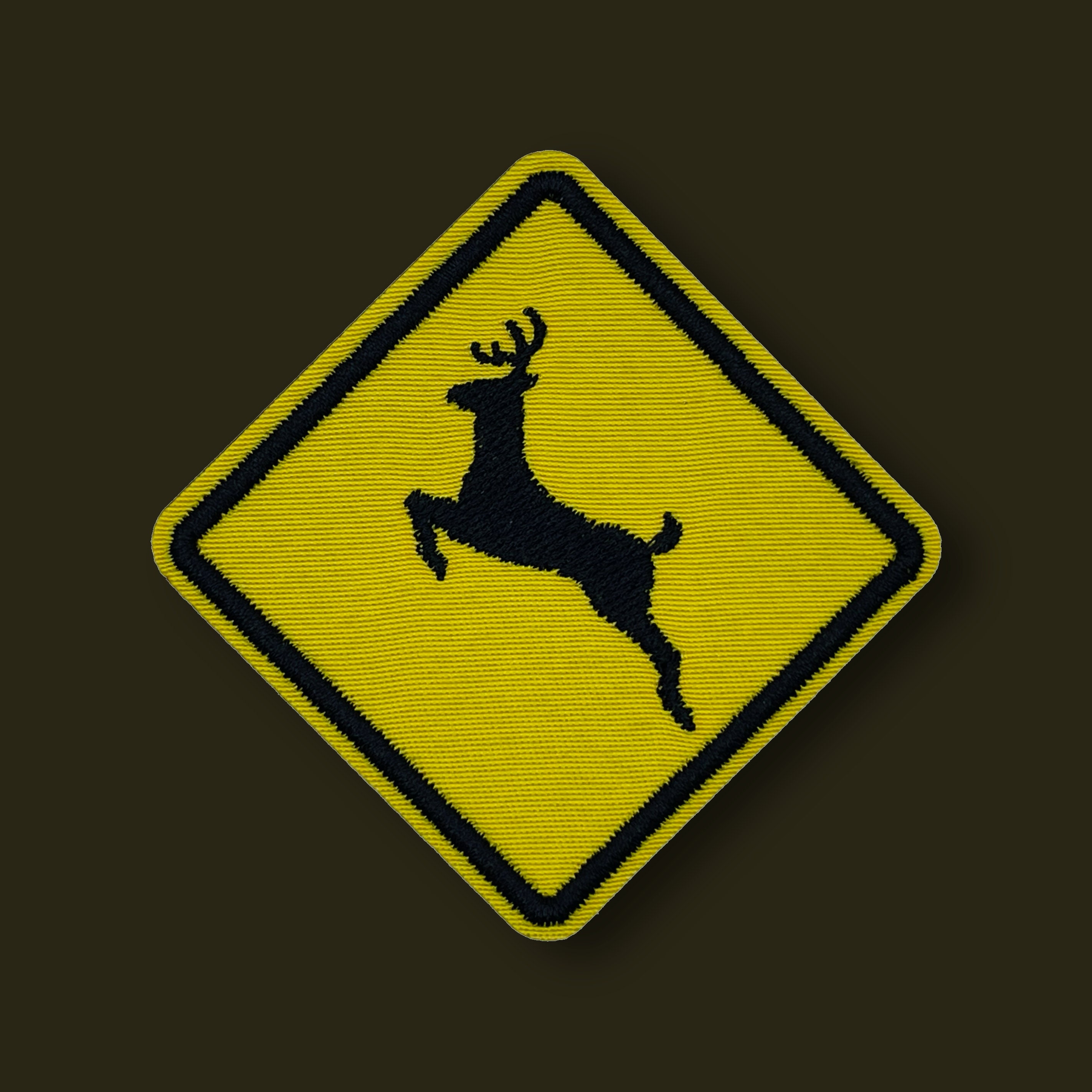 Deer Crossing Road Sign Patch - Etsy