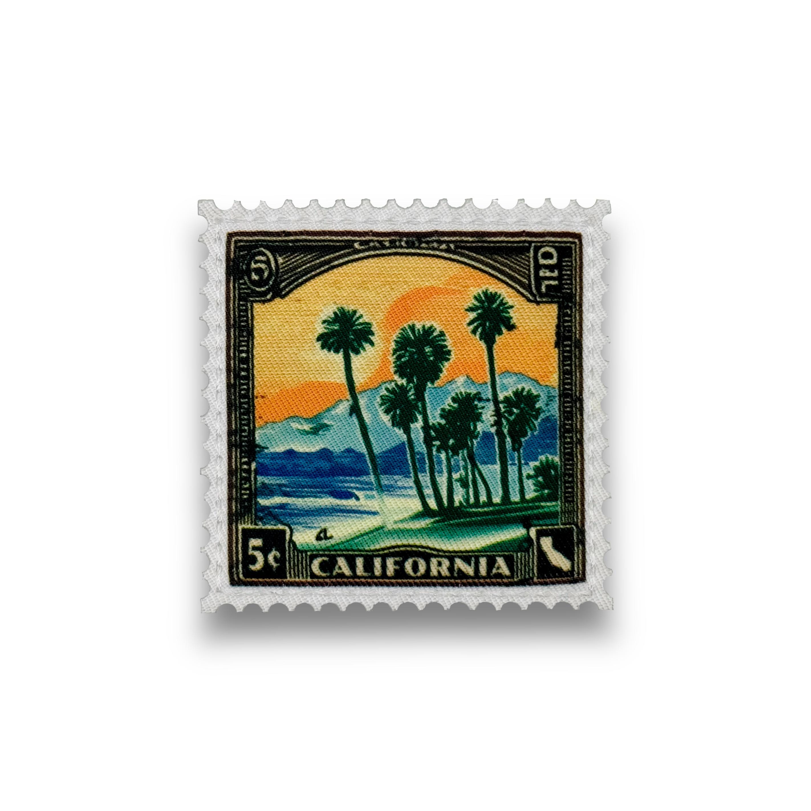 State Postage Stamp Patch | California - Etsy