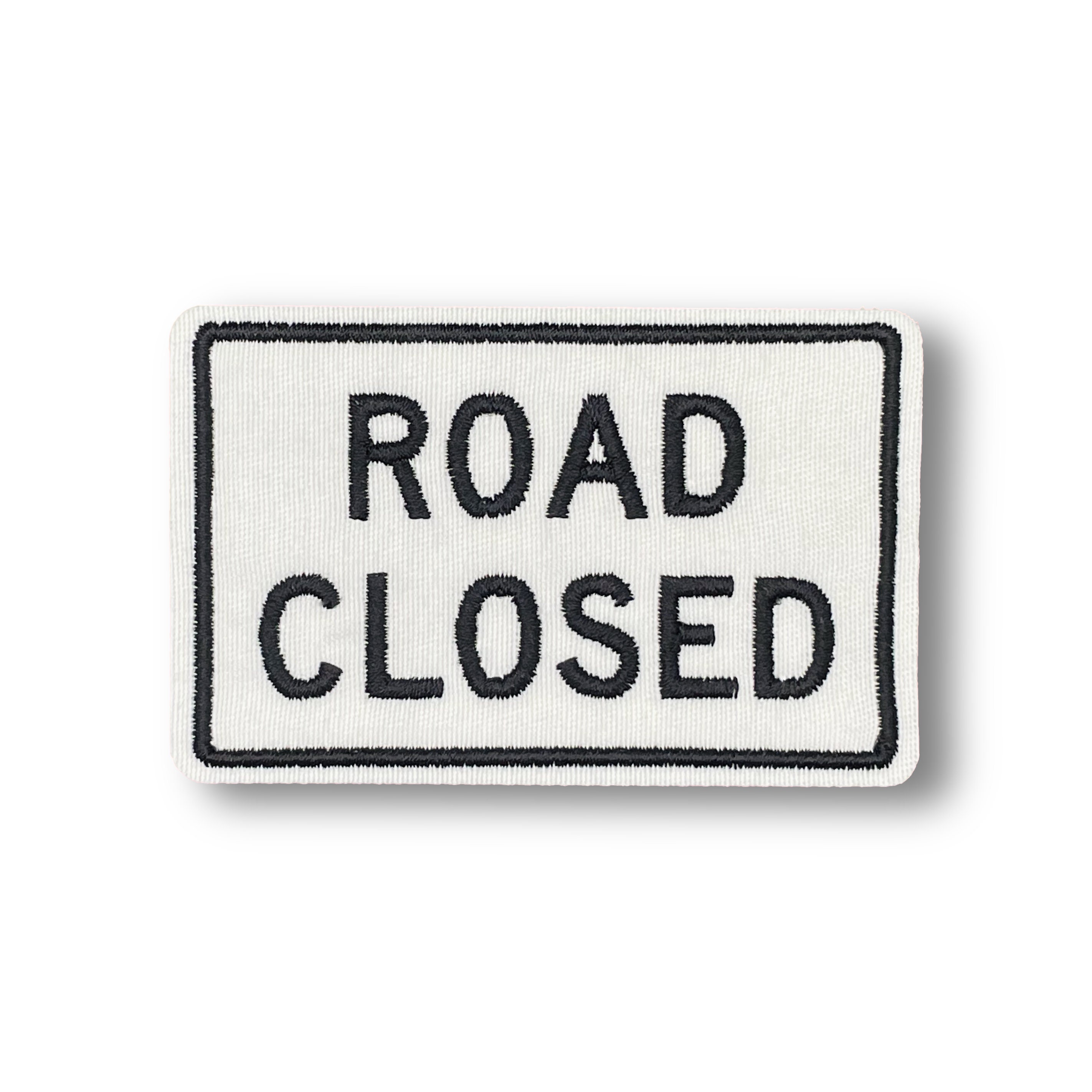 Road Closed Road Sign Patch - Etsy