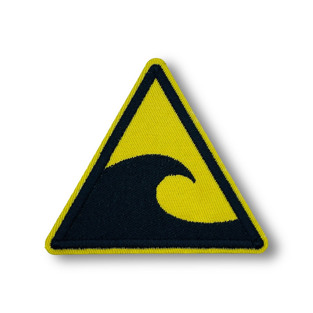 Tsunami Warning Sign Patch - Etsy
