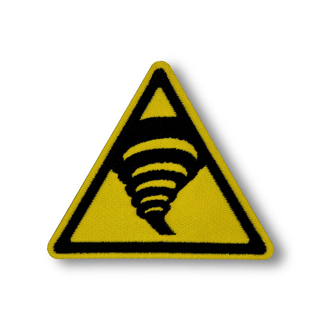 Tornado Warning Sign Patch - Etsy