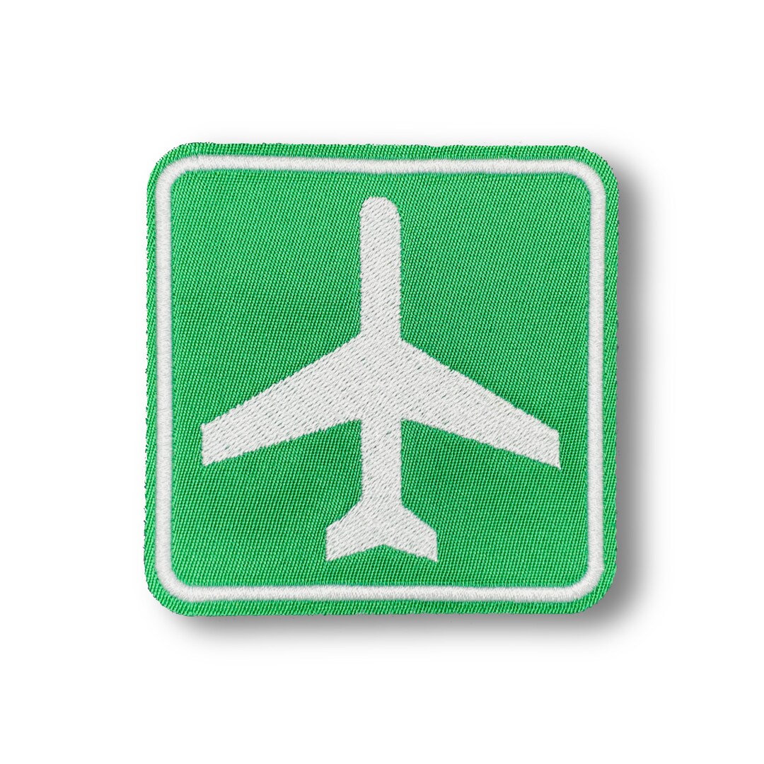 Airport Road Sign Patch - Etsy