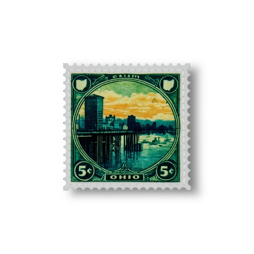 State Postage Stamp Patch | Ohio - Etsy