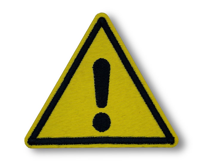 Traffic Road & Warning Signs Embroidered Vintage Patches Jacket Patch ...