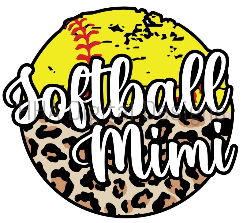Softball Mimi PNG, Leopard Softball Mimi PNG, Digital Download - Etsy