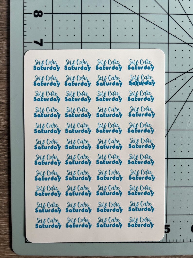 Self Care Sticker Sheet, Self Care Stickers, Journal Stickers, Calendar ...