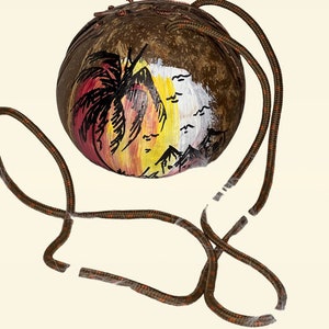 Coconut Purse With Strap | Mini Purse | Handmade Crossbody Bag ...