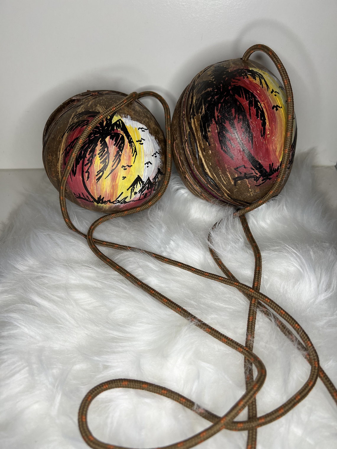 Coconut Purse With Strap | Mini Purse | Handmade Crossbody Bag ...