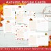 Editable AUTUMN Recipe Card Template, Recipe Template, Recipe Cards ...