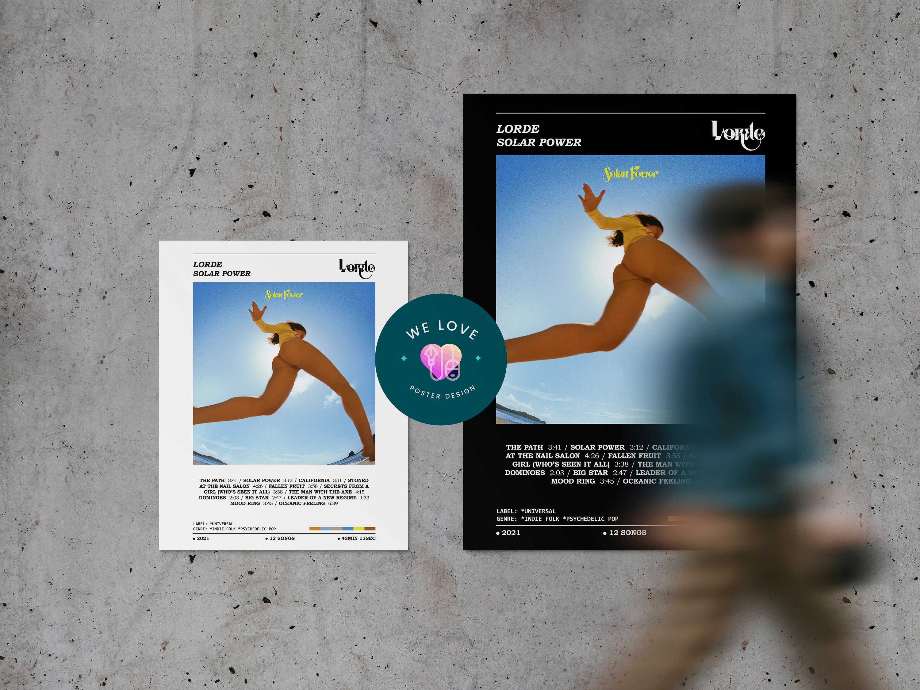 Lorde - Solar Power Album Poster / Lorde Poster / Album Cover Poster ...