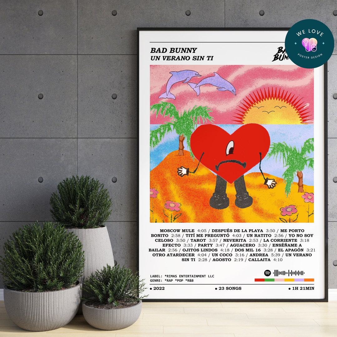 Bad Bunny Un Verano Sin Ti Poster / Bad Bunny Poster / Album - Etsy