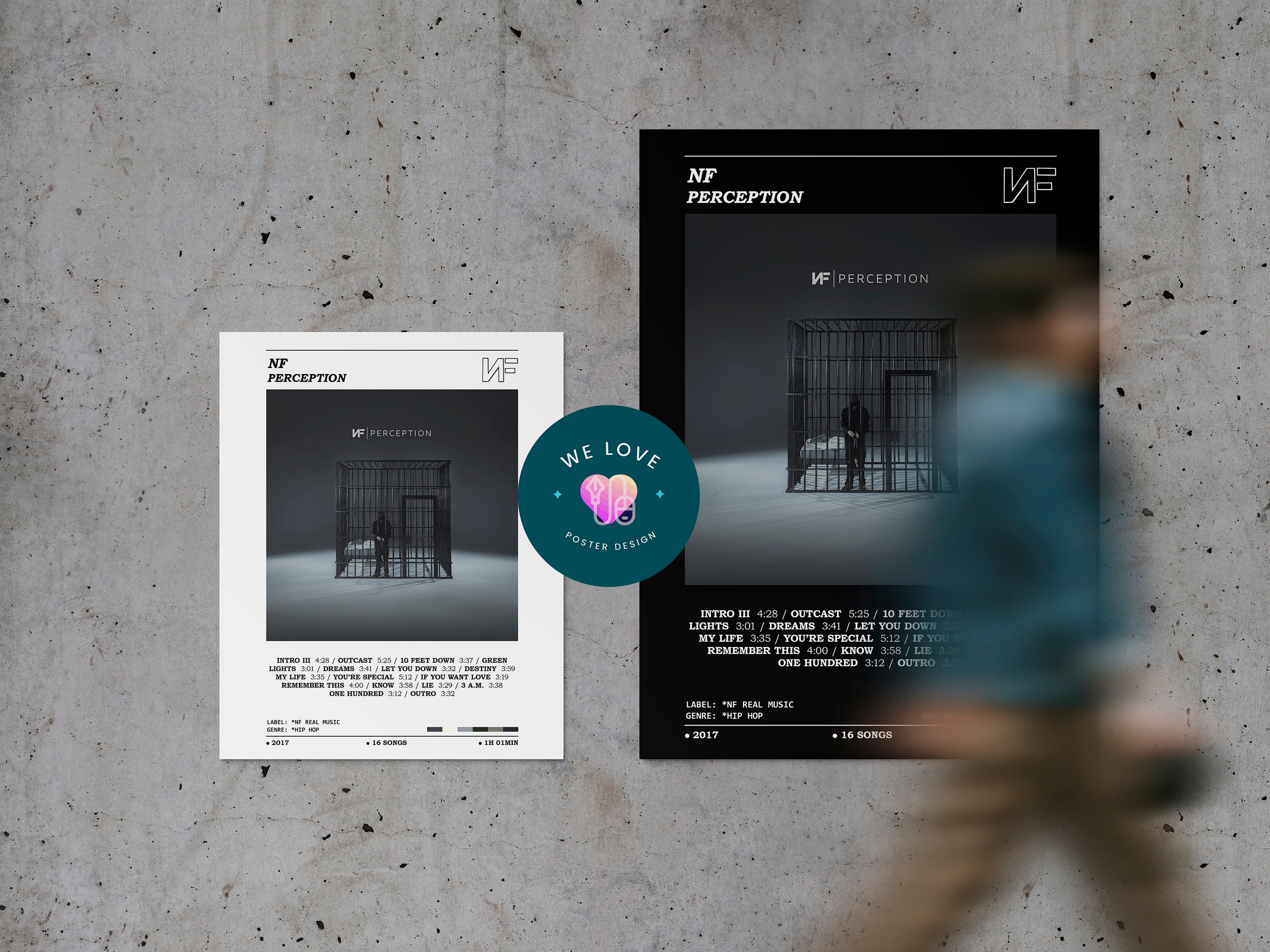 NF Perception Album Poster / NF Poster / Album Cover Poster / Music ...