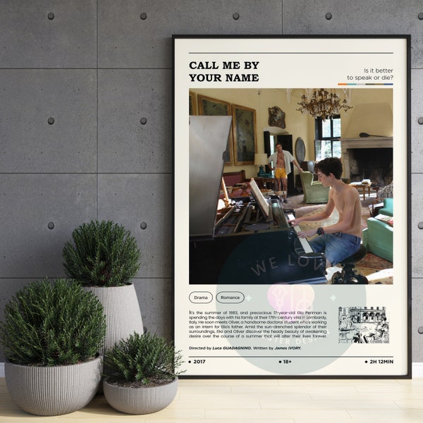 Call Me by Your Name Poster - Etsy
