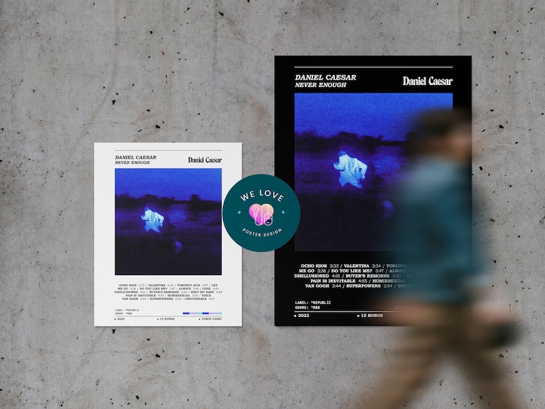 Daniel Caesar Never Enough Album Poster / Daniel Caesar Album Poster ...