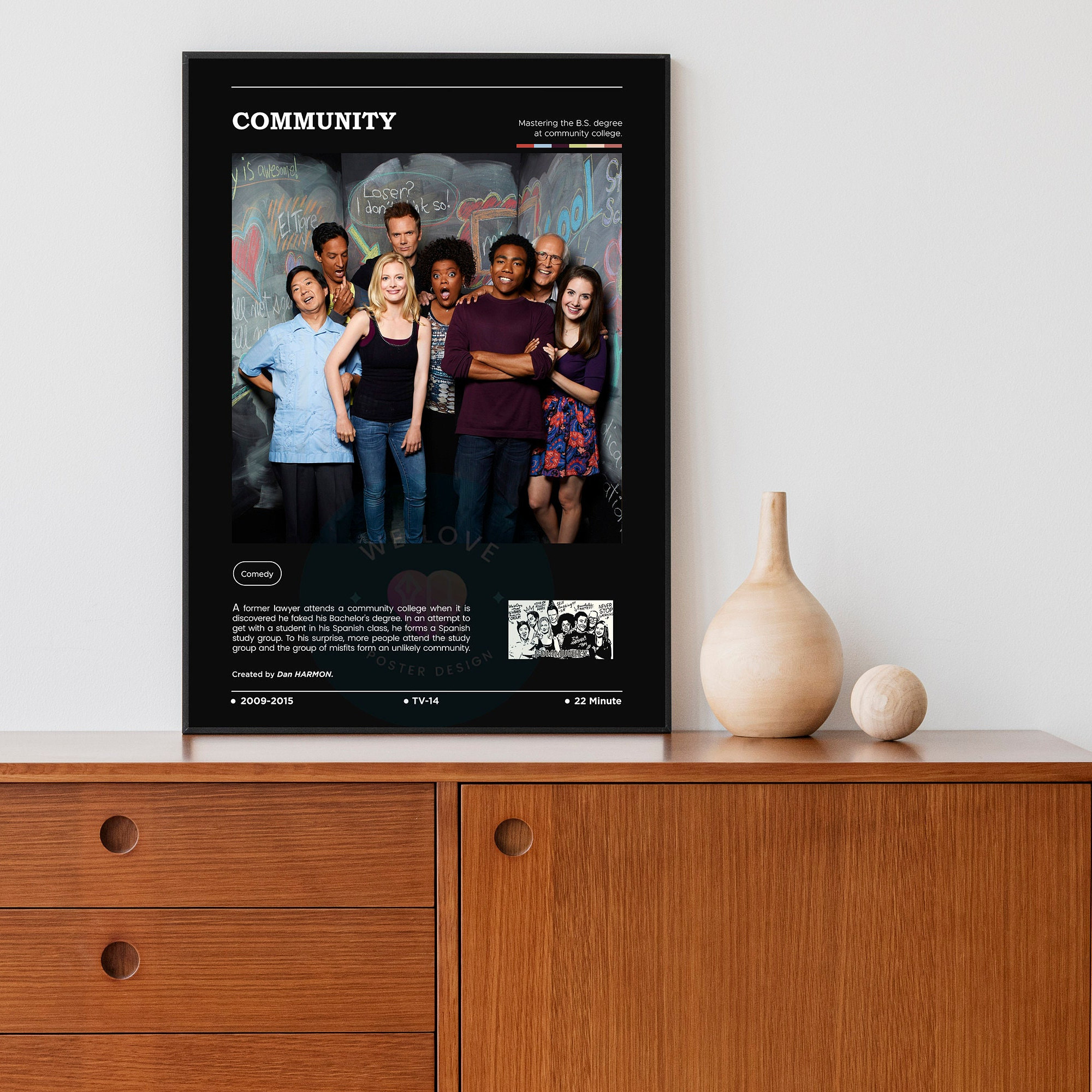 Community Tv Show Poster / Community Poster / Tv Show Print / Tv Series ...