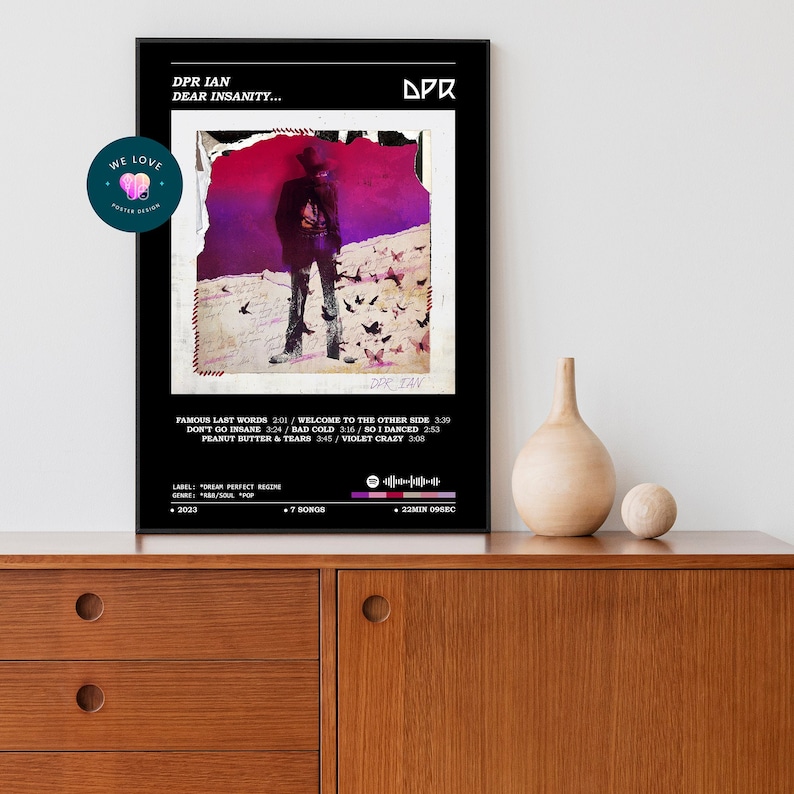 Dpr Ian Dear Insanity Album Poster / Dpr Ian Poster / Album - Etsy