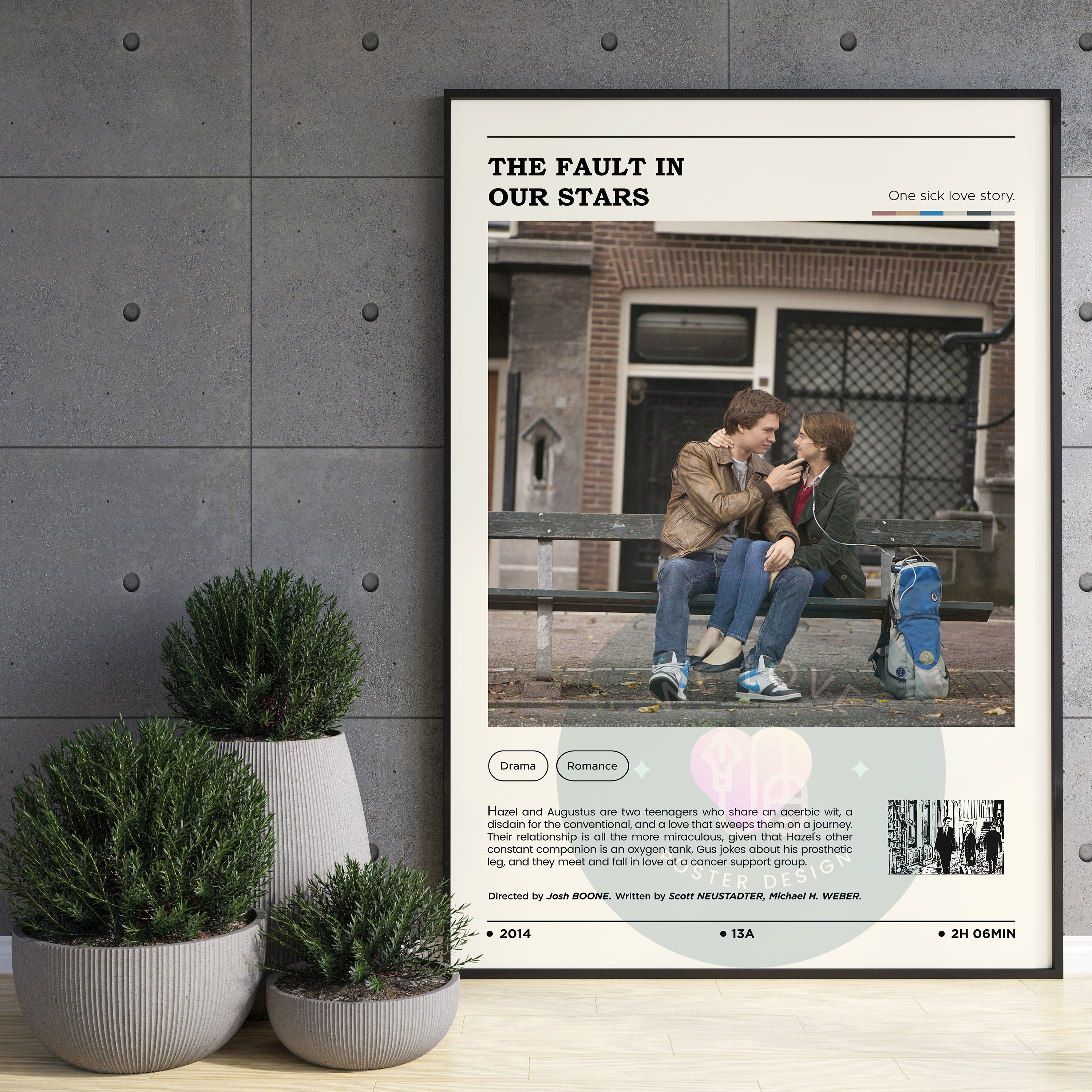 The Fault In Our Stars Movie Poster One Sick Love Story