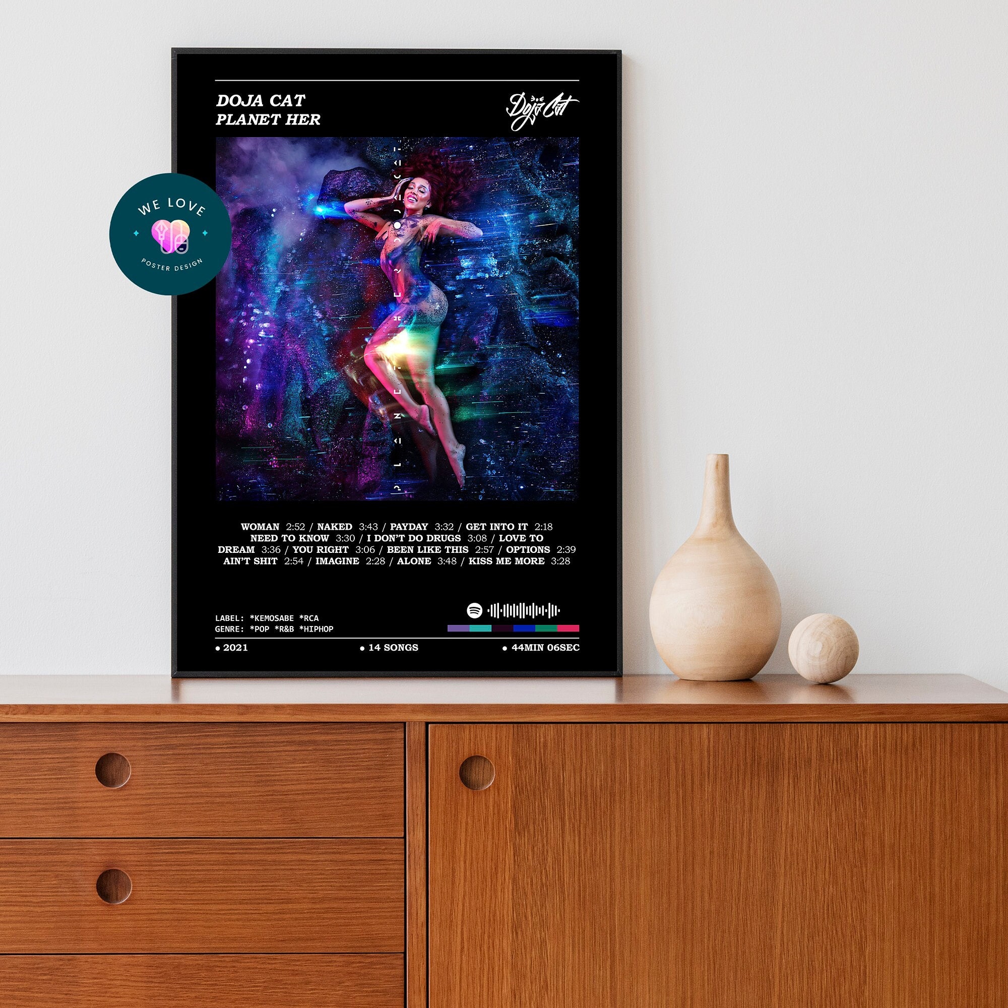 Doja Cat - Planet Her Album Poster / Doja Cat Poster / Album Cover Poster