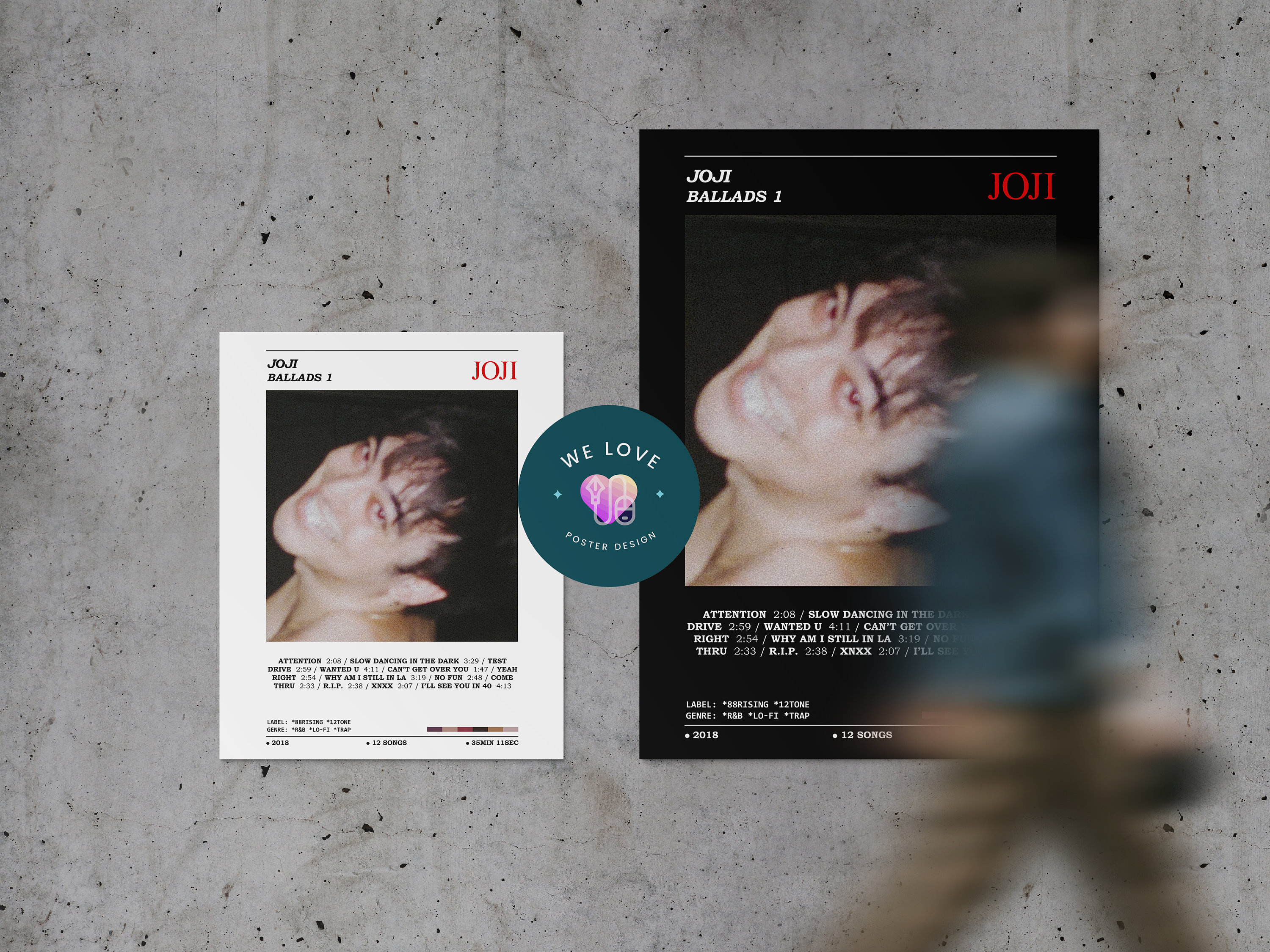 Joji - Ballads 1 Album Poster / Joji Poster / Album Cover Poster