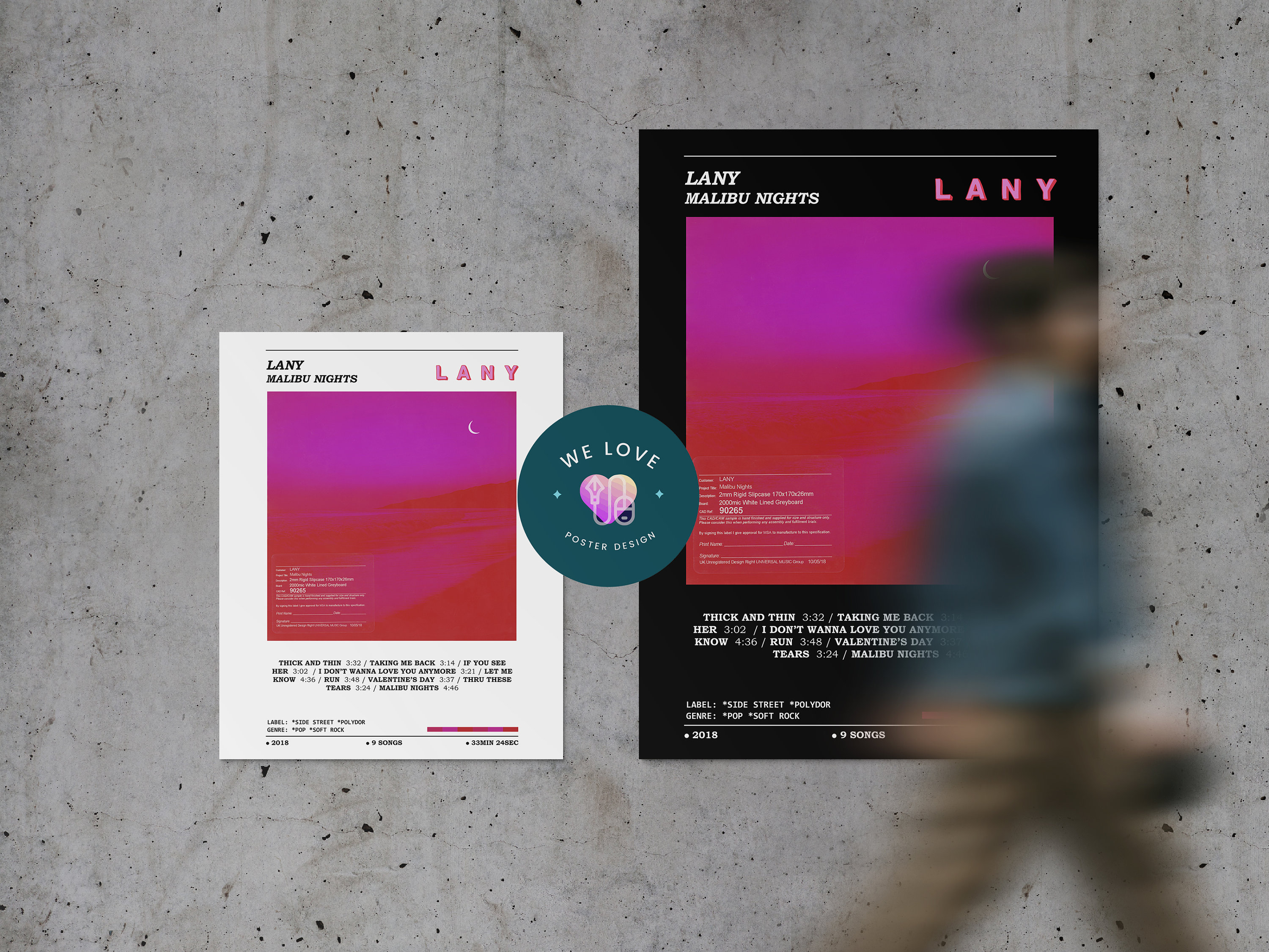 Lany - Malibu Nights Album Poster / Lany Poster / Album Cover Poster ...