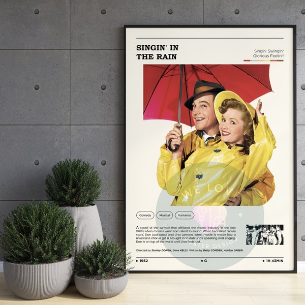 Singin in the Rain Wall Art - Etsy