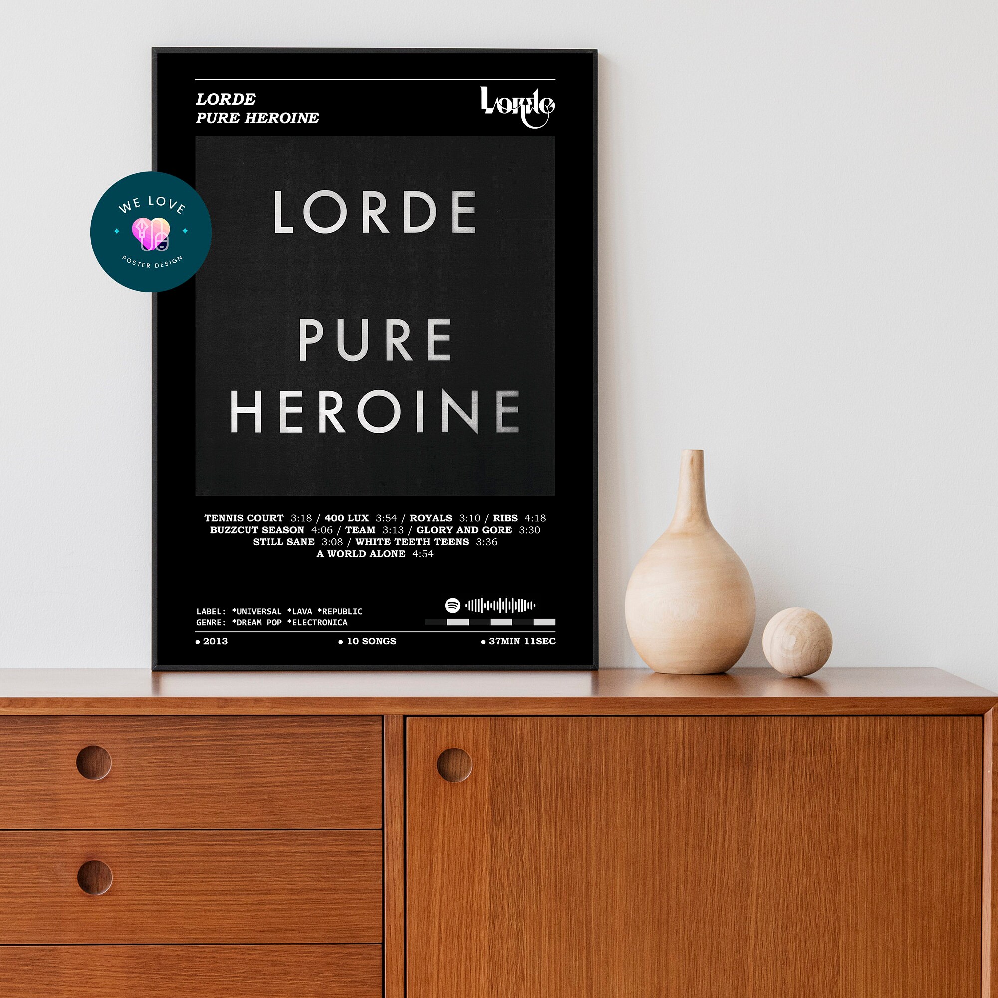 Lorde Album Cover Pure Heroine