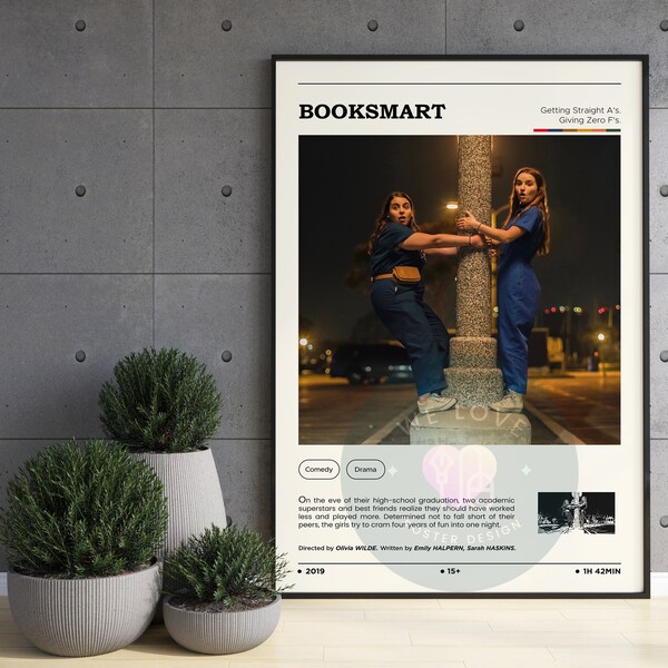 Booksmart Print - Etsy
