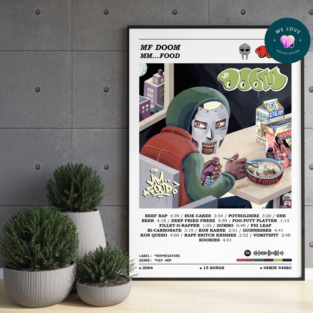 MF Doom Mm...food Album Poster / MF Doom Poster / Album - Etsy
