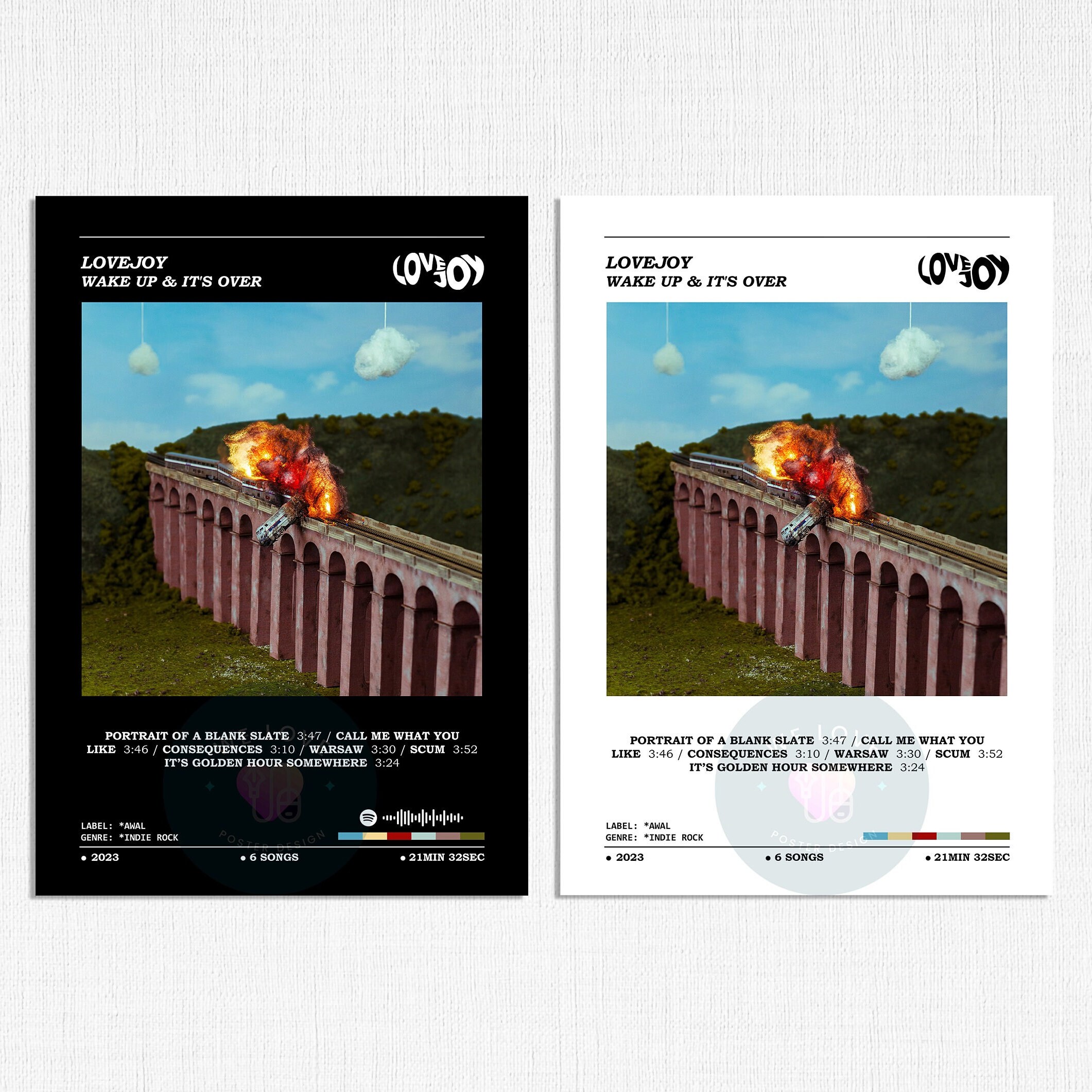 Set of 3 Lovejoy Poster / Lovejoy Poster / Album Cover Poster - Etsy