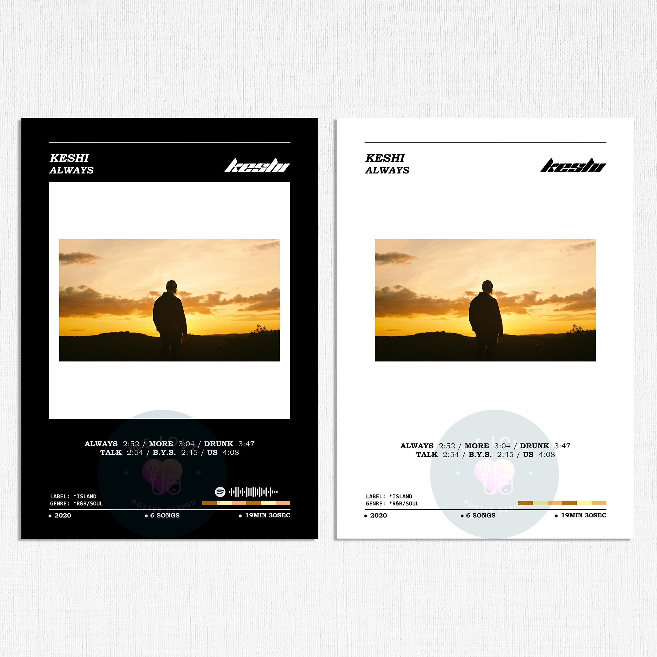 Set of 3 Keshi Poster / Keshi Poster / Album Cover Poster / - Etsy