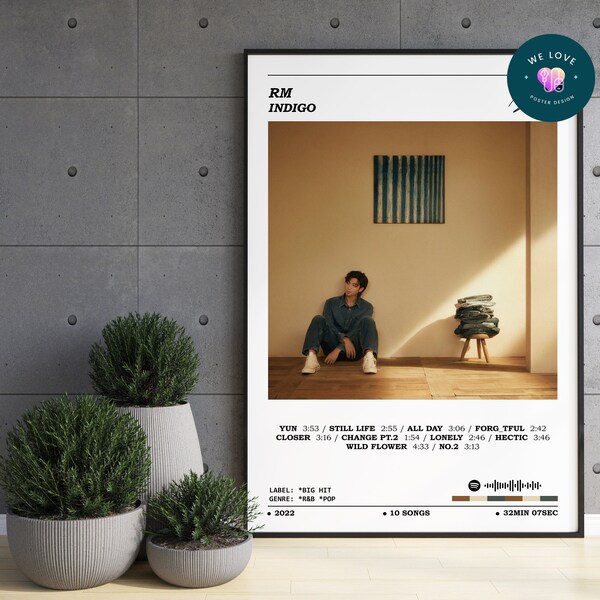 Rm Album Cover Poster - Etsy