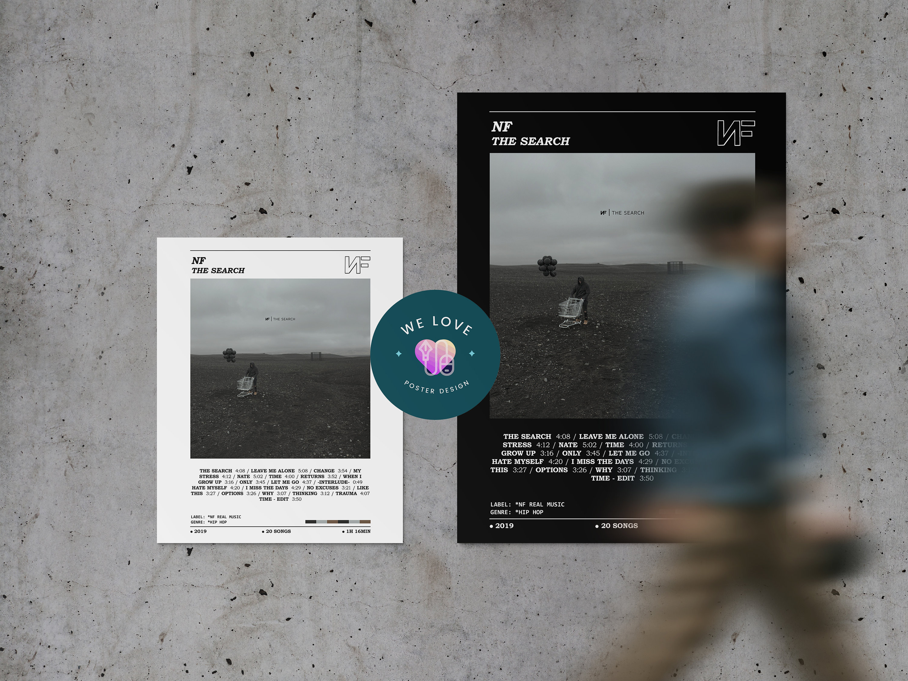 NF - The Search Album Poster / NF Poster / Album Cover Poster Designed ...