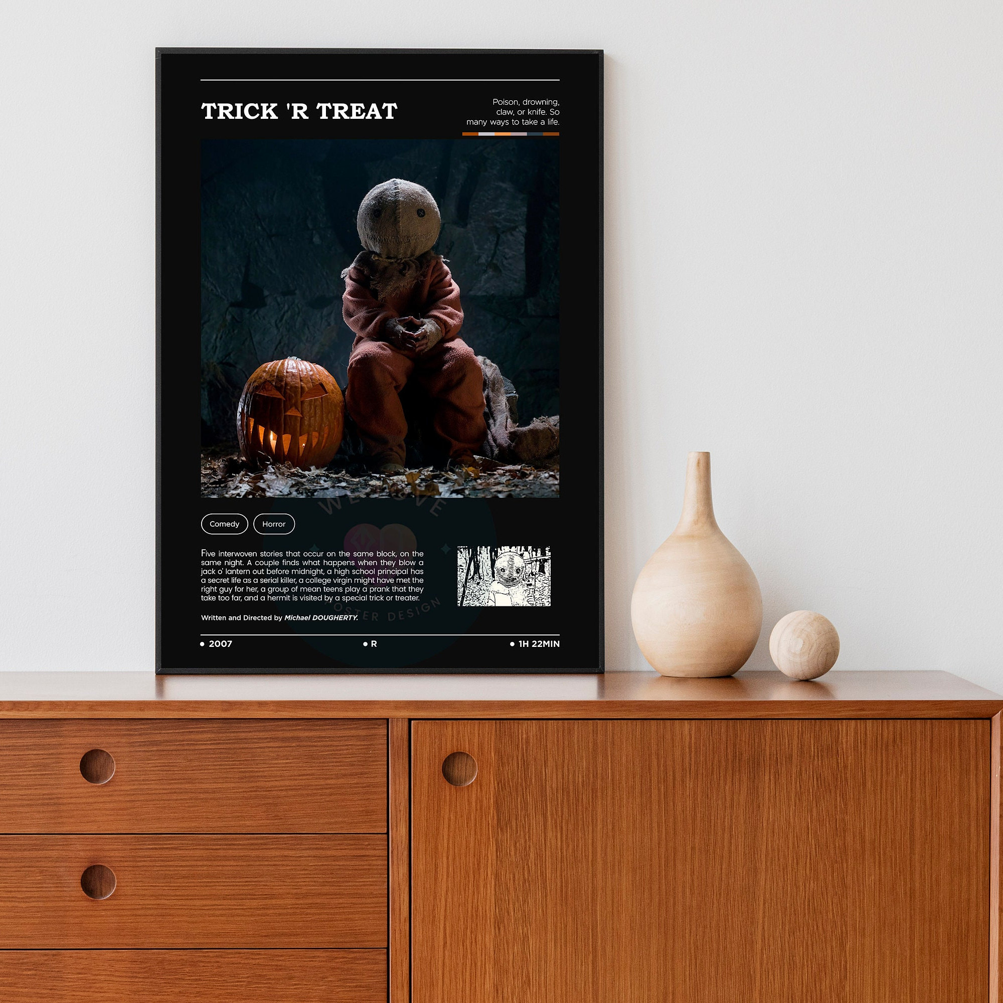 Trick 'R Treat Movie Poster / Trick 'R Treat Poster / Modern Art Print ...