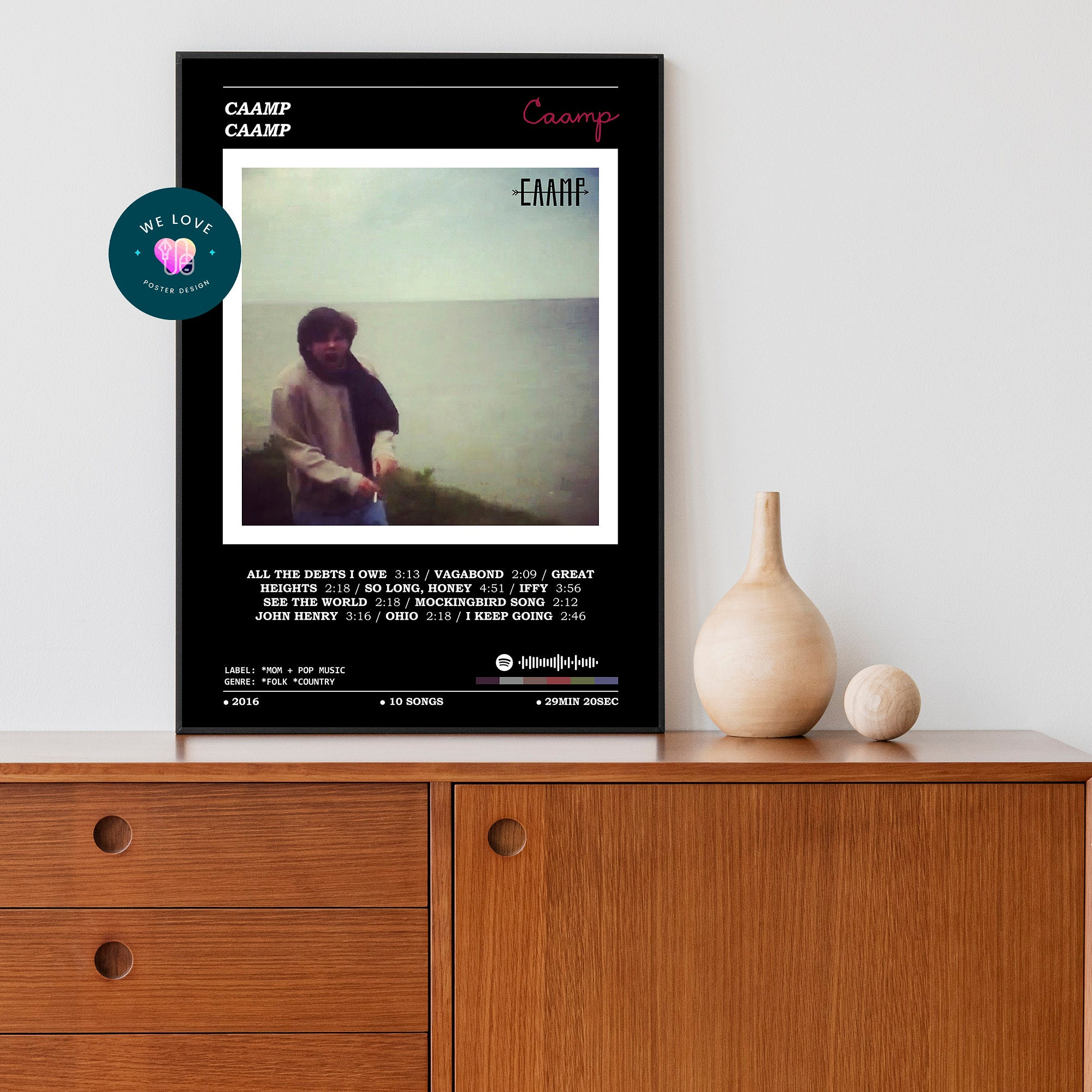 Caamp - Caamp Album Poster / Caamp Poster / Album Cover Poster