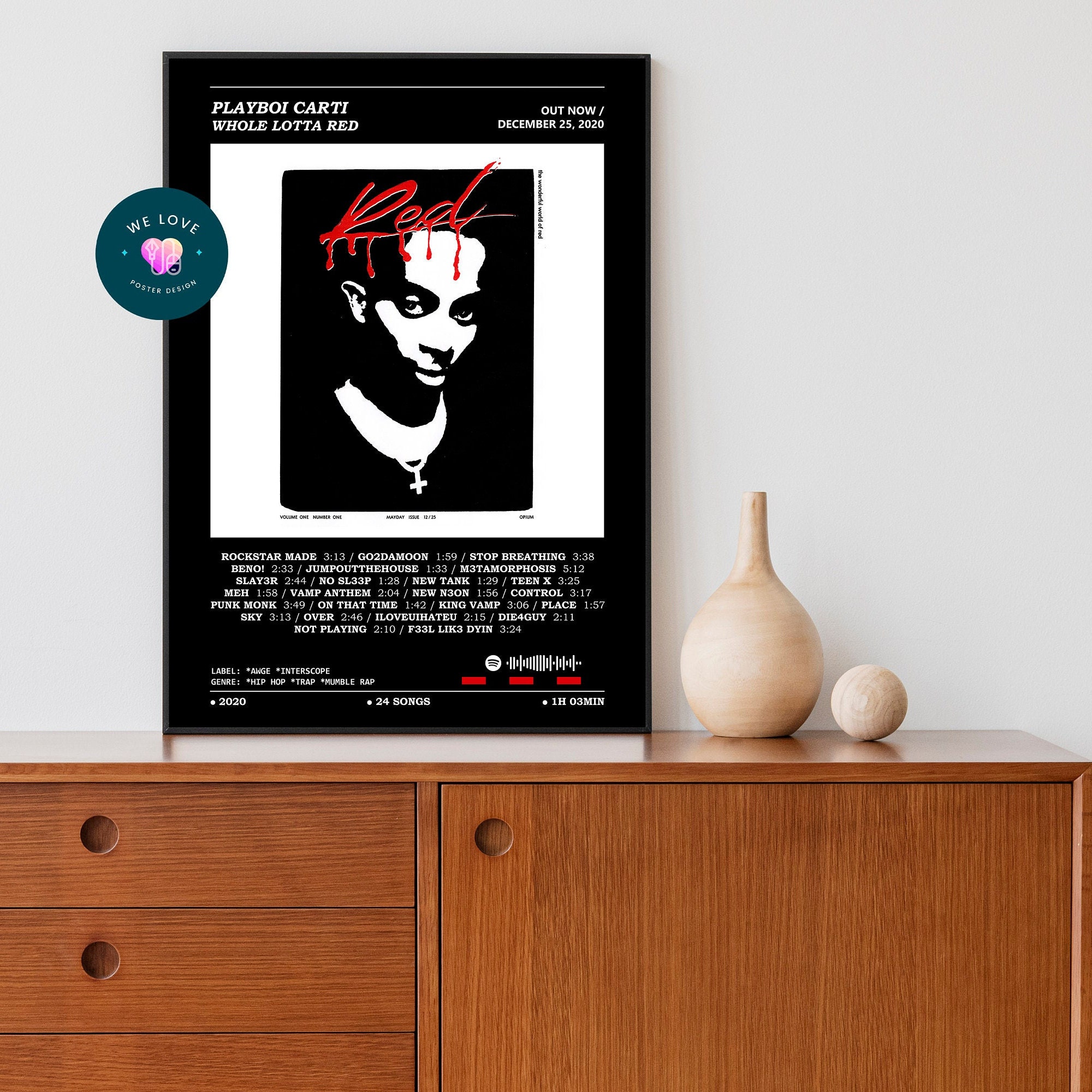 Playboi Carti - Whole Lotta Red Album Poster sold by DanieThomas | SKU ...