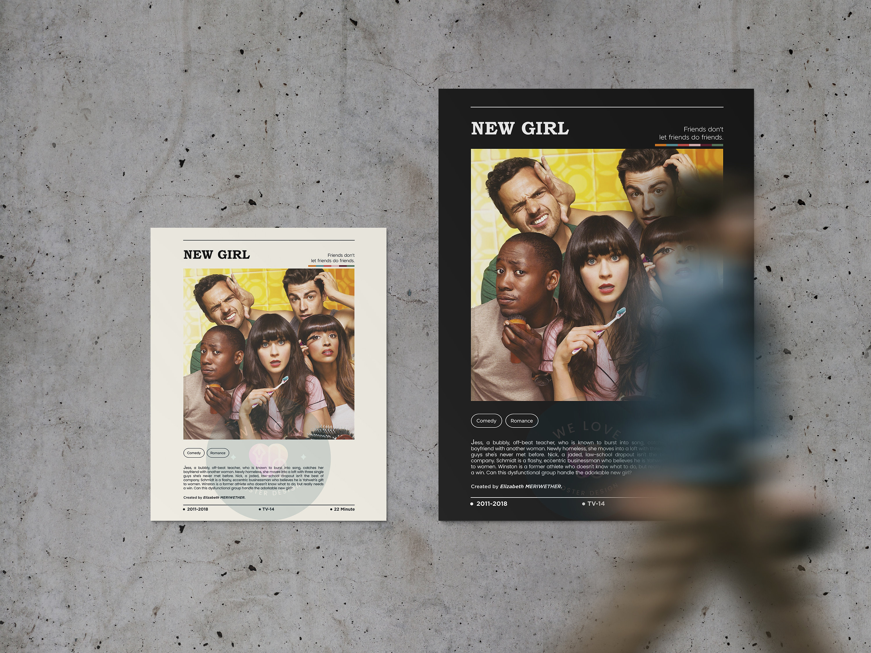 New Girl Tv Show Poster / New Girl Poster sold by Begoña | SKU 40734341 ...