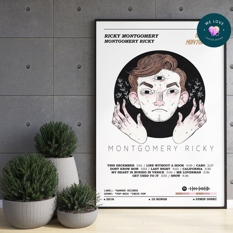 Ricky Montgomery Montgomery Ricky Poster / Ricky Montgomery - Etsy