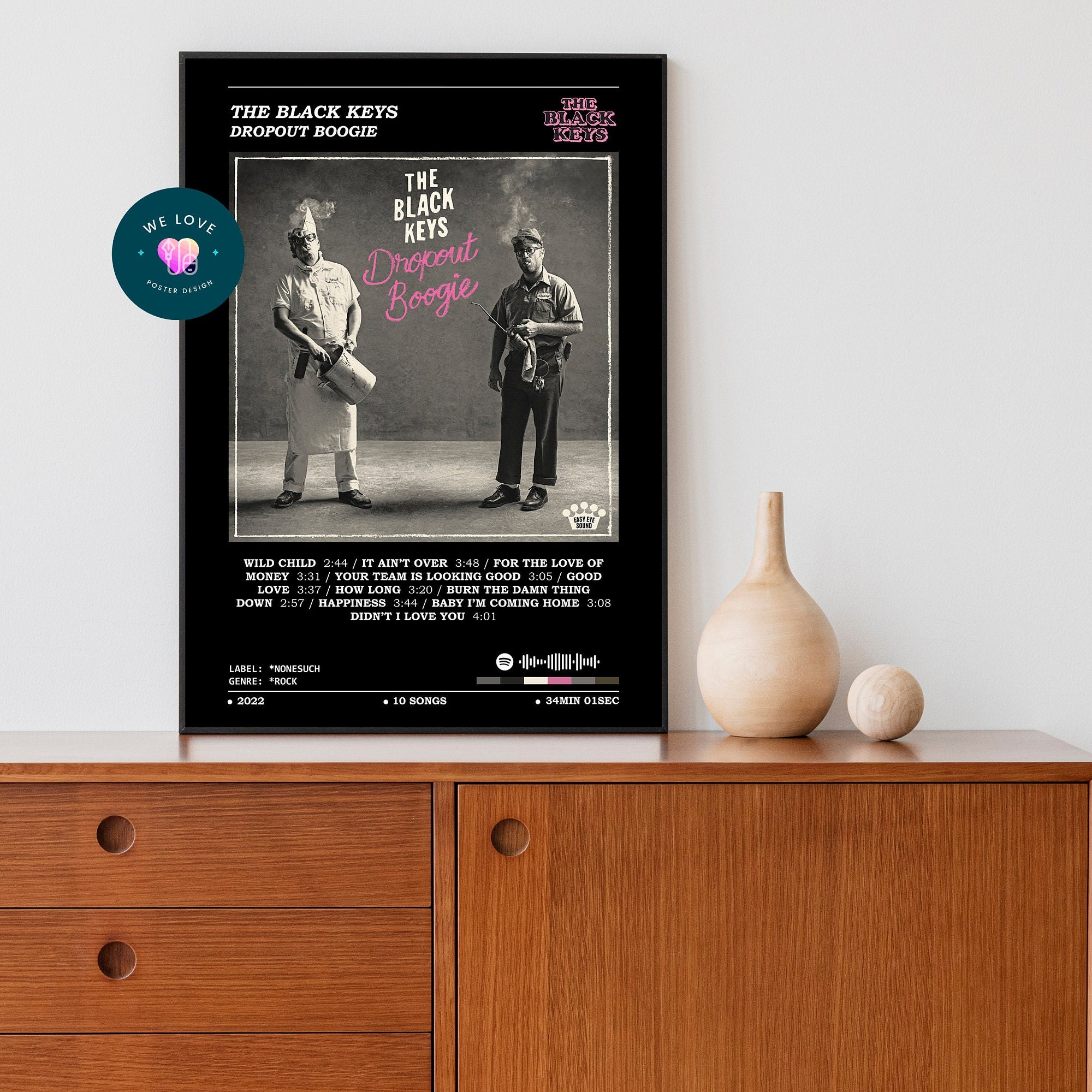 The Black Keys - Dropout Boogie Album Poster / The Black Keys Poster ...