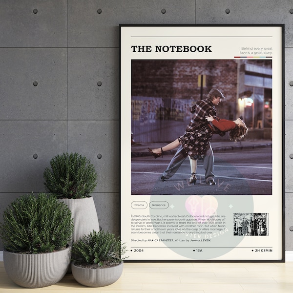 The Notebook Movie - Etsy